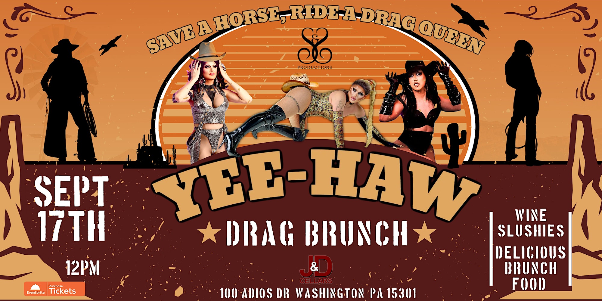 YEE-HAW DRAG BRUNCH AT J&D CELLARS – J&D Cellars Winery and Vineyard ...